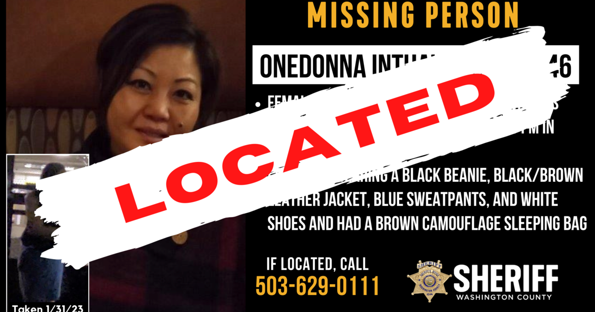 UPDATE: Missing Woman Found Safe | Washington County, OR
