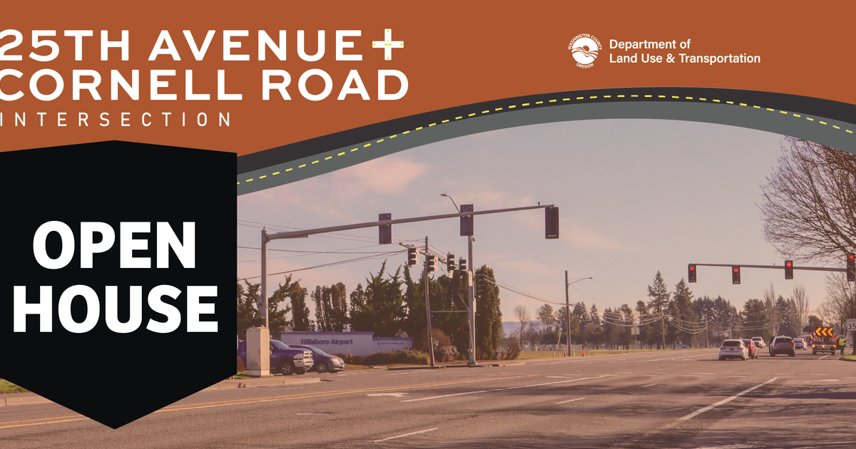 Learn about the 25th Avenue and Cornell Road Intersection Project at ...