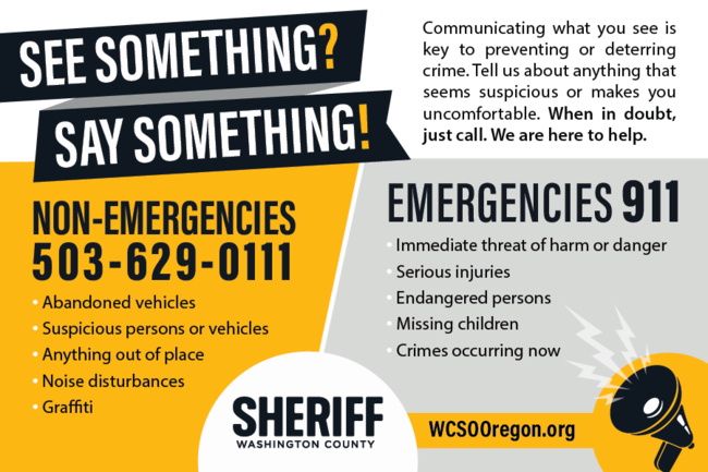 File a Police Report | Washington County, OR