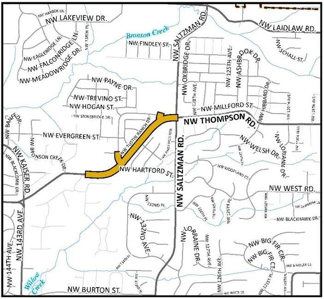 Thompson Road Realignment (Kenny Terrace) | Washington County, OR
